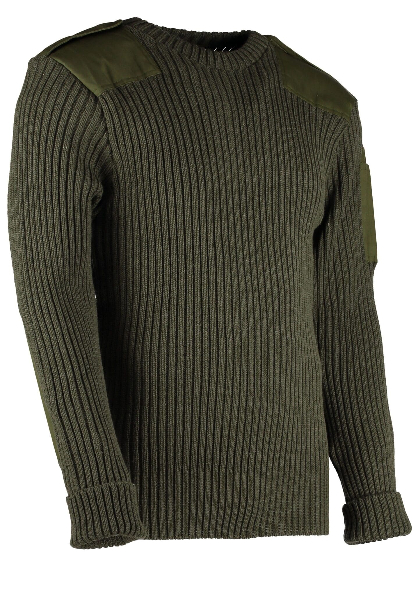 9048 - York Woolly Pully Crew Neck , Patches, Epps & Pen Pocket ...