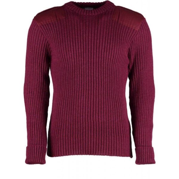 9025 - York Woolly Pully Crew Neck With Patches & Epaulettes - Outdoor ...